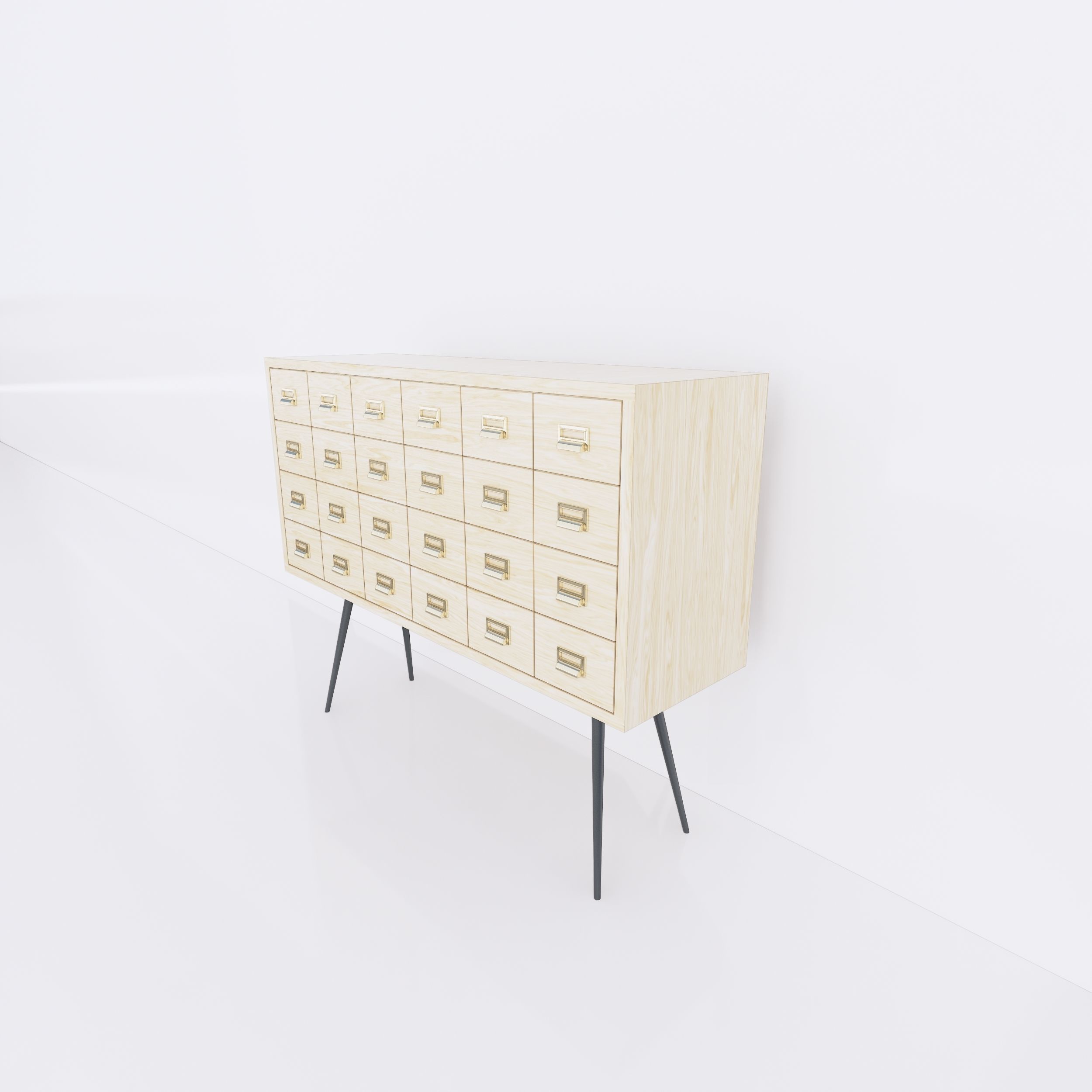 3D model Wardrobe 3 - Full parametric Revit Family VR / AR / low-poly ...