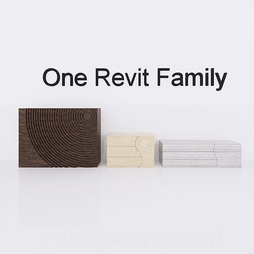 3D model Wardrobe 4 - Full parametric Revit Family VR / AR / low-poly ...