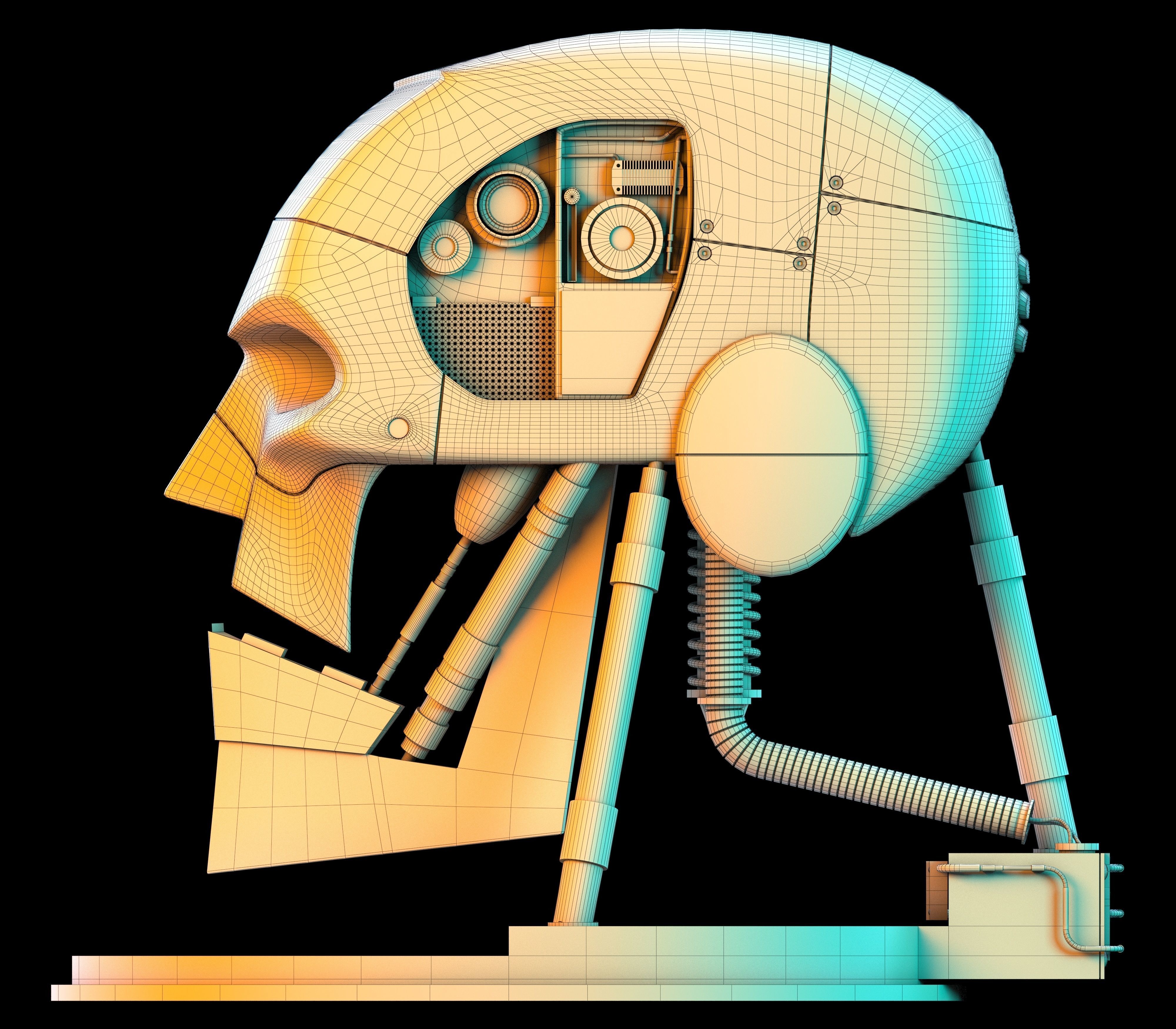 Robot ABC Warriors Head 3D model | CGTrader