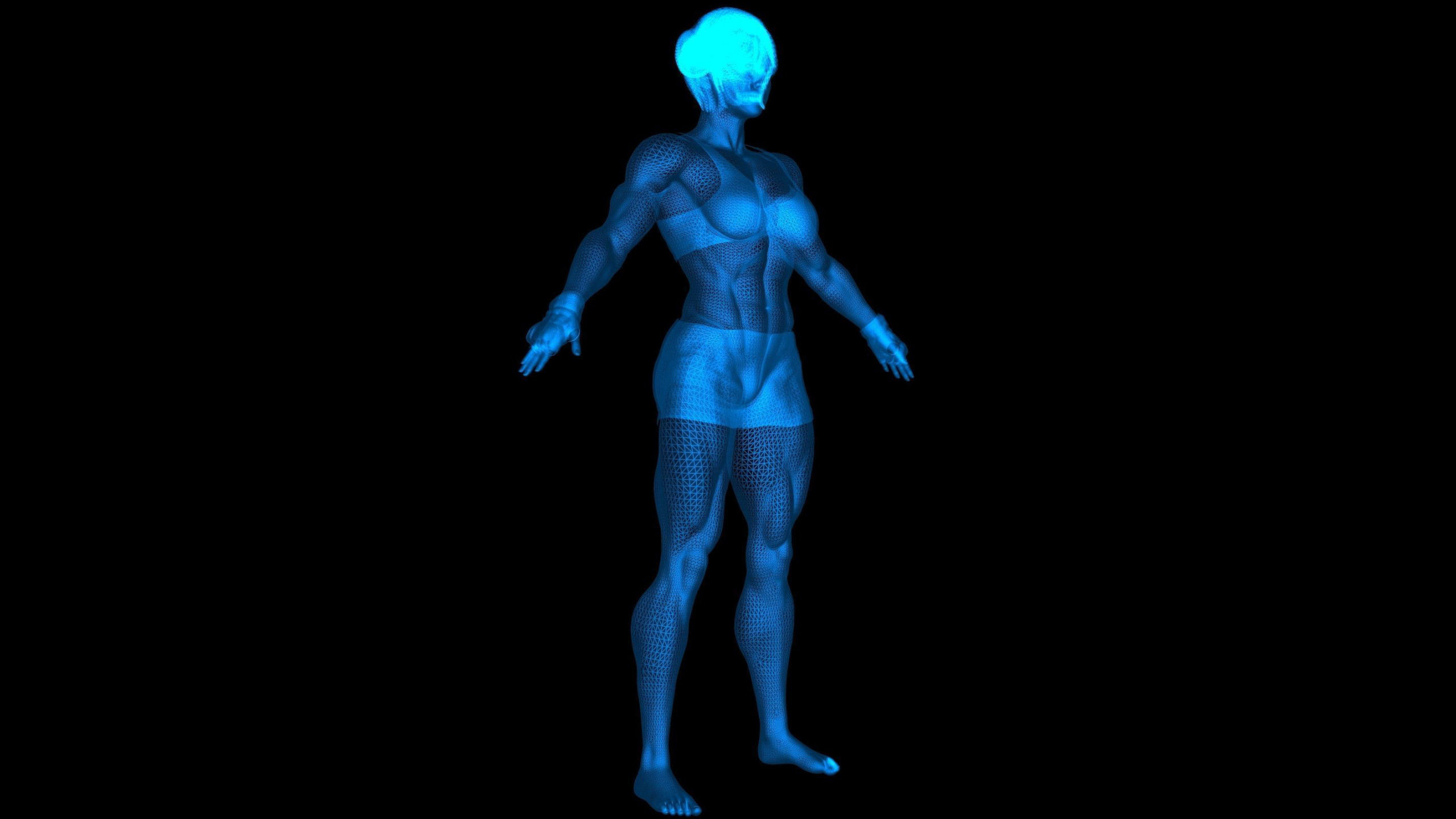 Female Asian BOX - MMA Fighter 3D model animated rigged | CGTrader