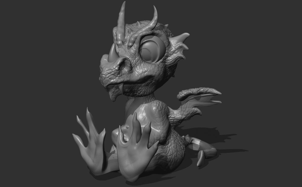Baby Dragon 3D model 3D printable | CGTrader