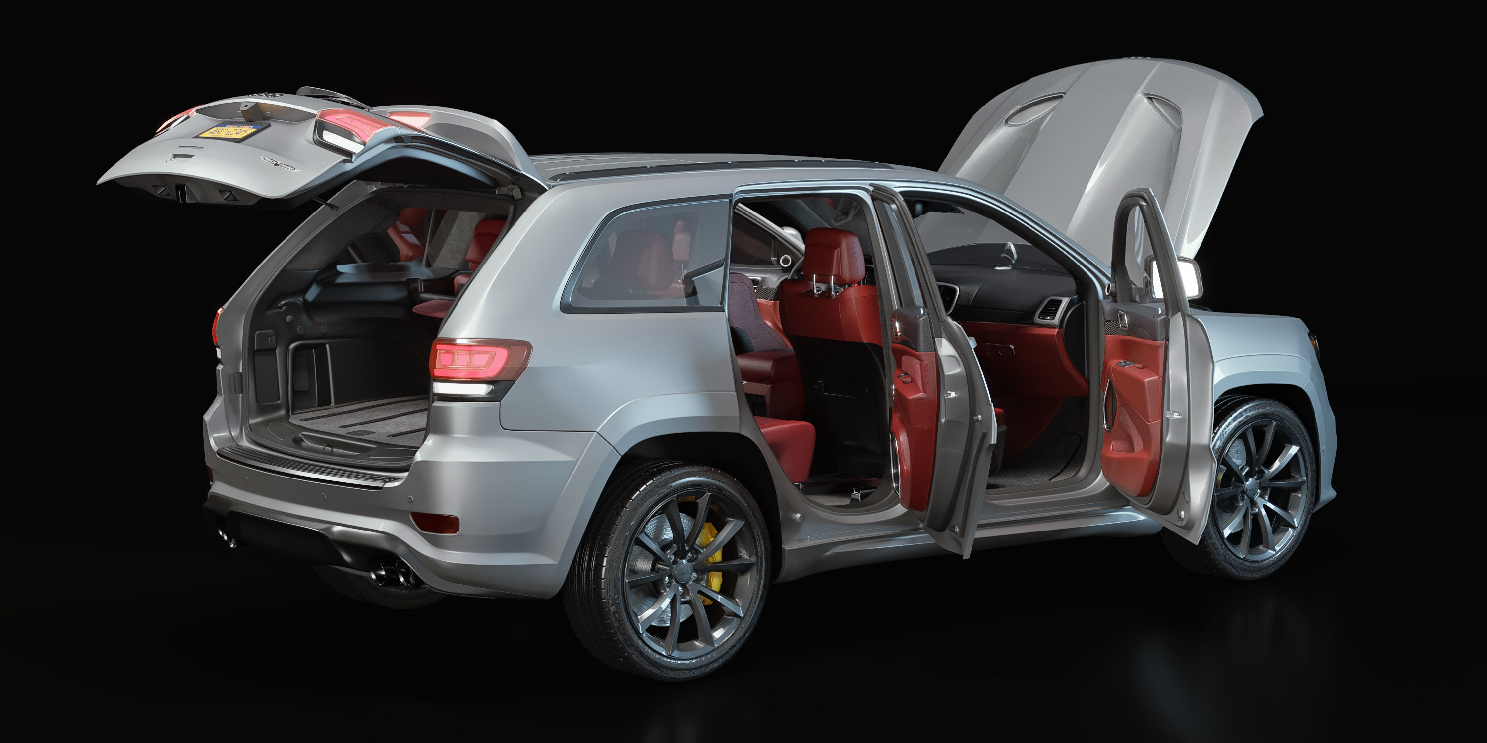 Jeep Grand Cherokee Trackhawk 3D model | CGTrader