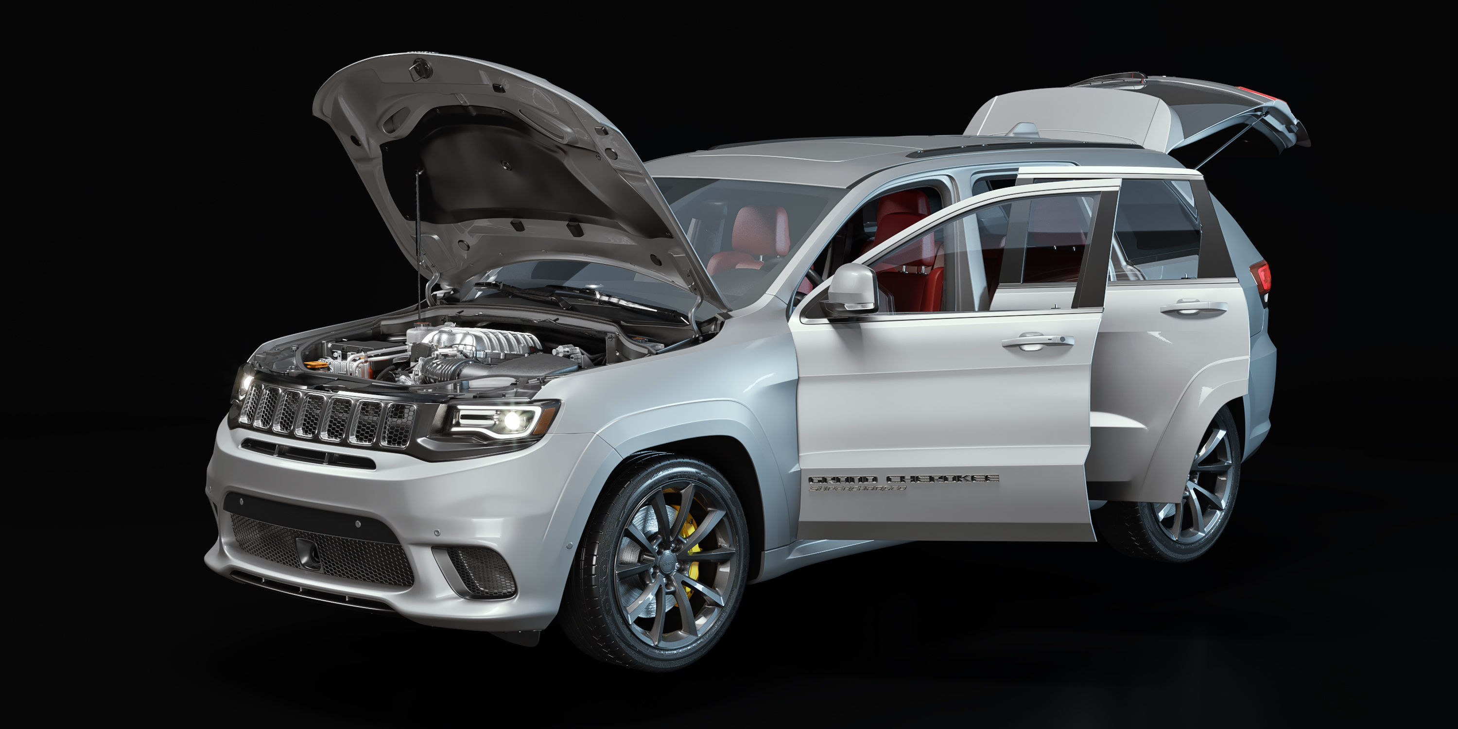 Jeep Grand Cherokee Trackhawk 3D model | CGTrader