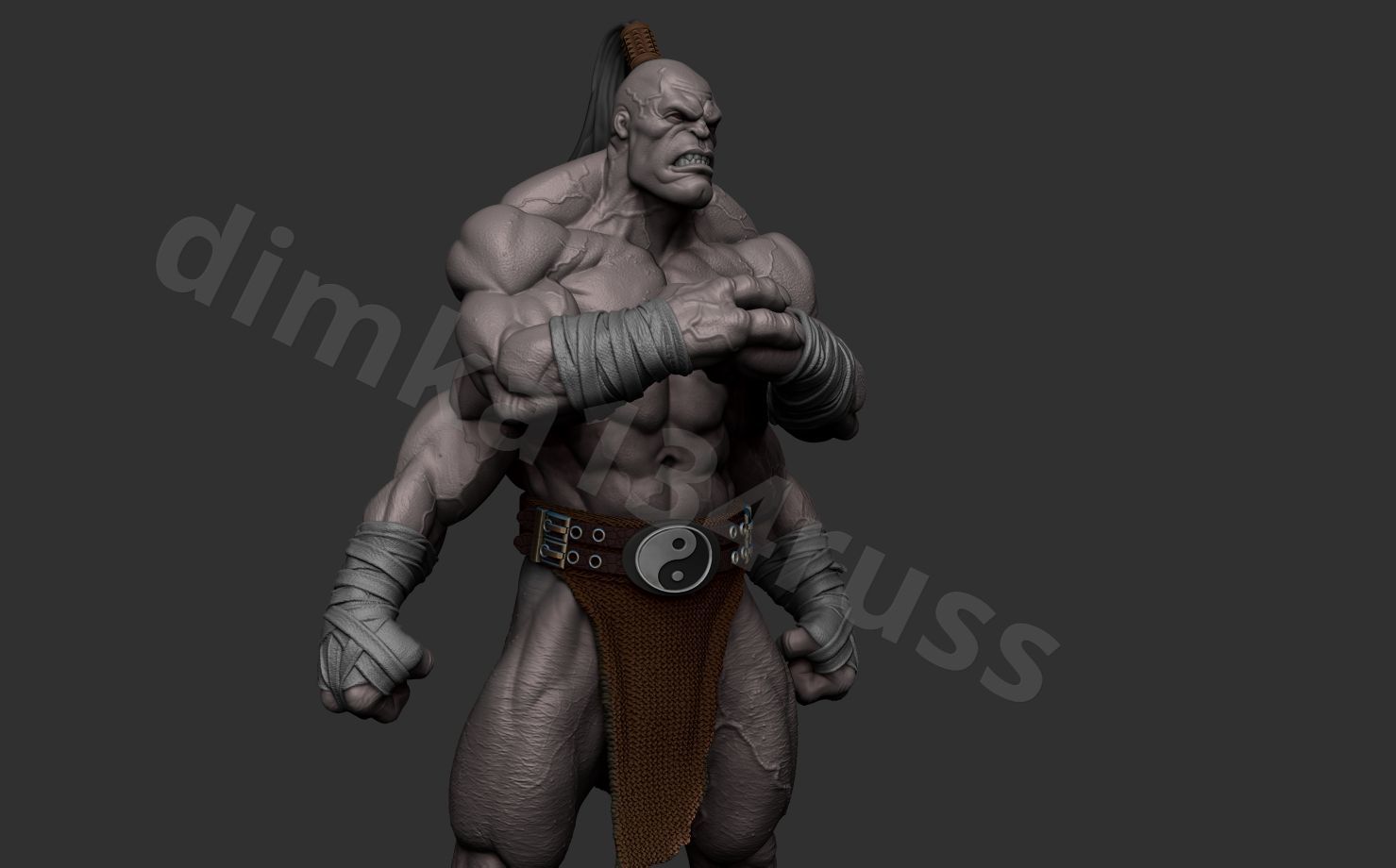 Goro mortal kombat 3D model 3D printable STL