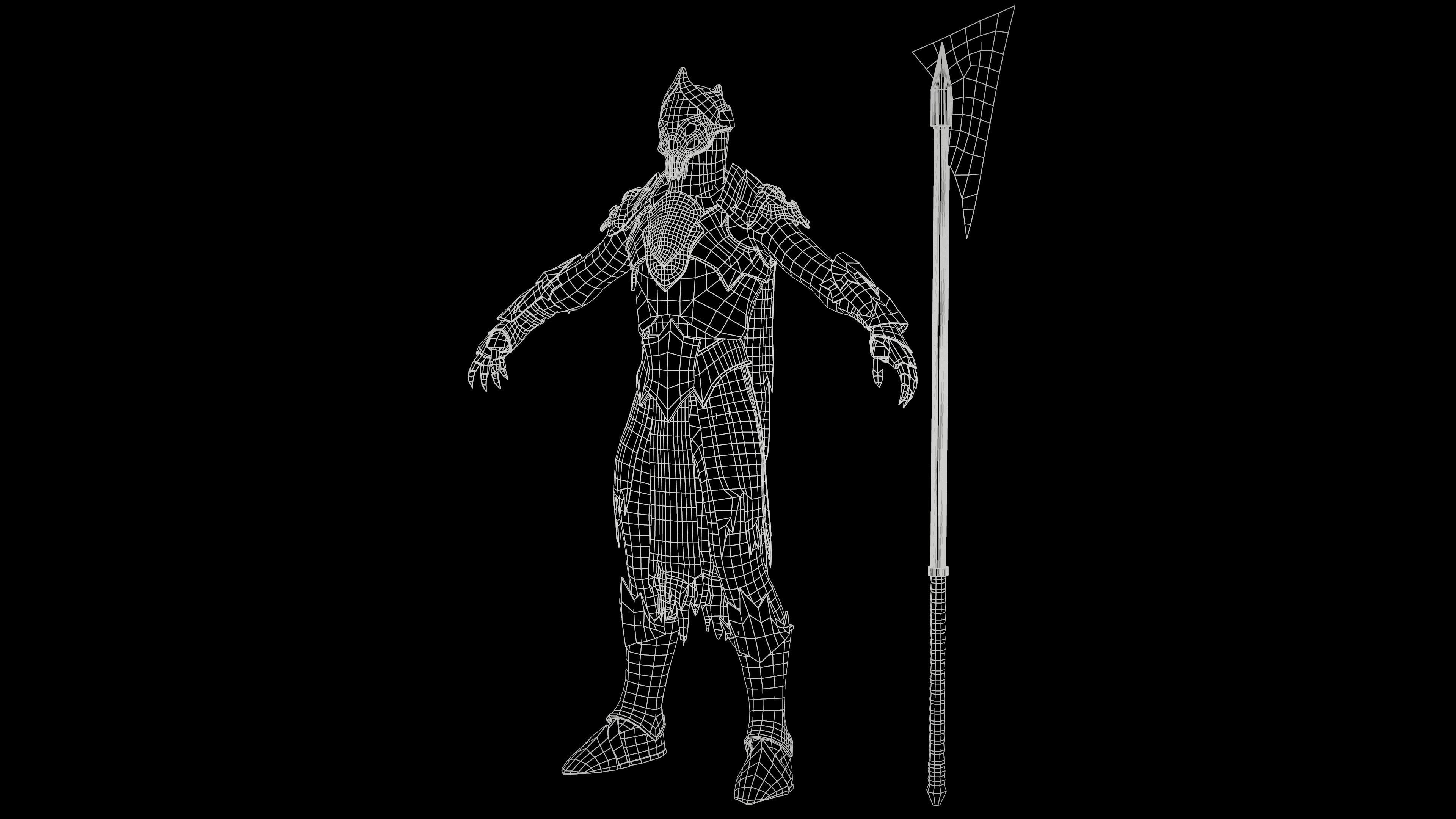 3D model Skeleton Knight RIGGED VR / AR / low-poly rigged | CGTrader