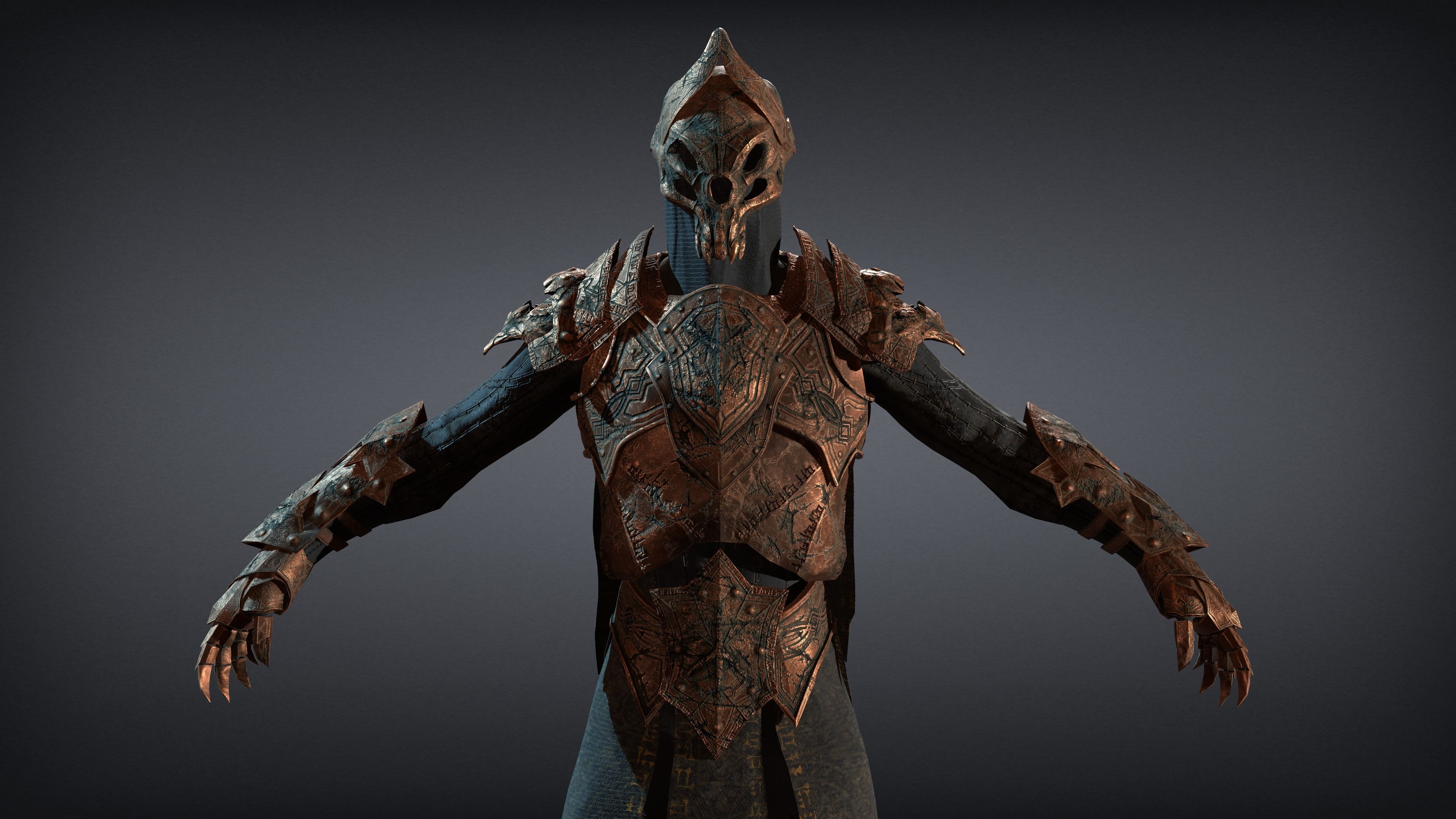 3D model Skeleton Knight RIGGED VR / AR / low-poly rigged | CGTrader