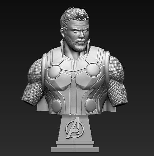 Thor Bust 3D model 3D printable | CGTrader