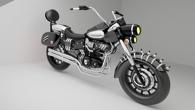 Motorcycle Model Game Cool 3D model | CGTrader
