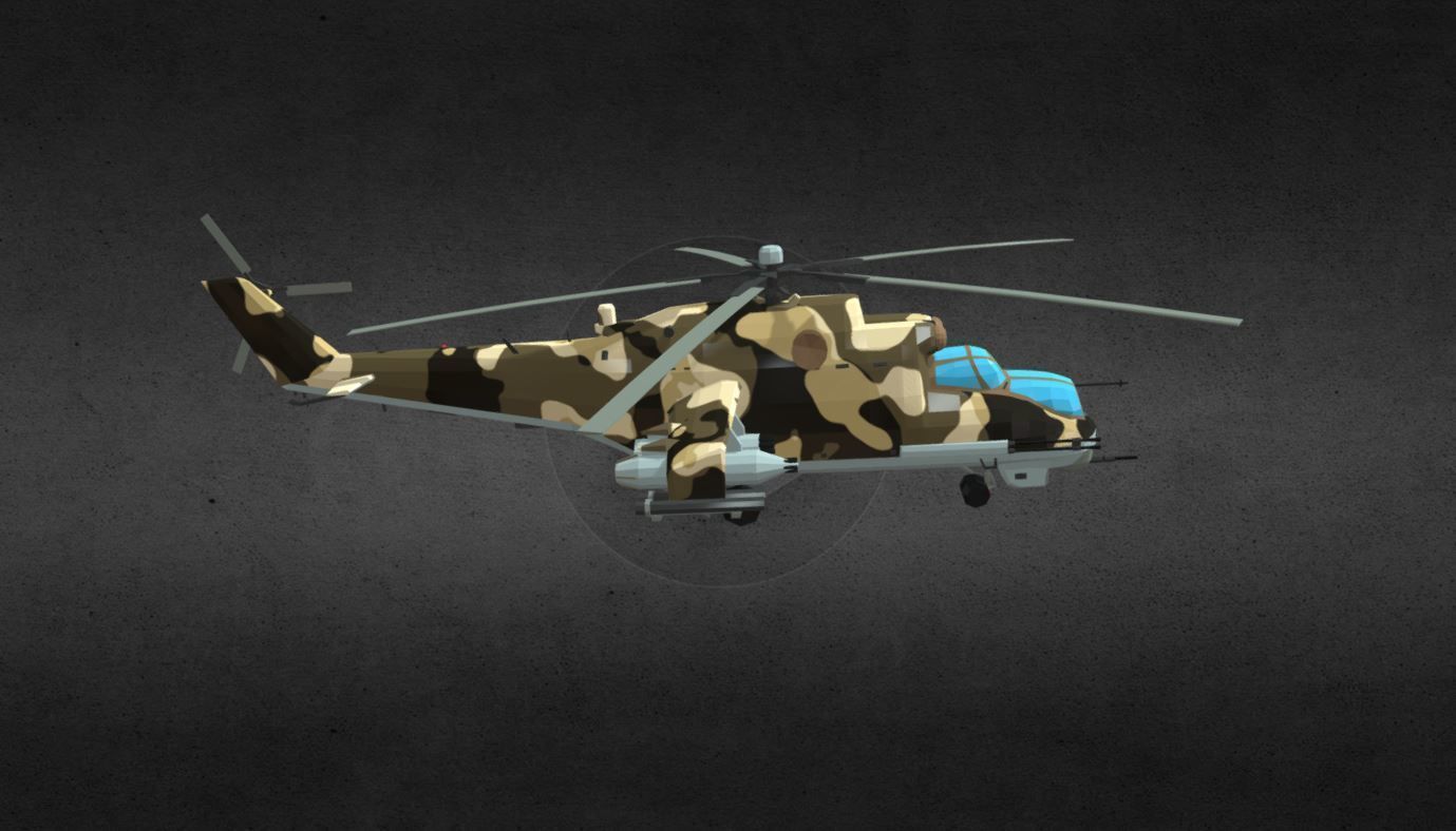 3D model Mi24P Chernobyl VR / AR / low-poly | CGTrader