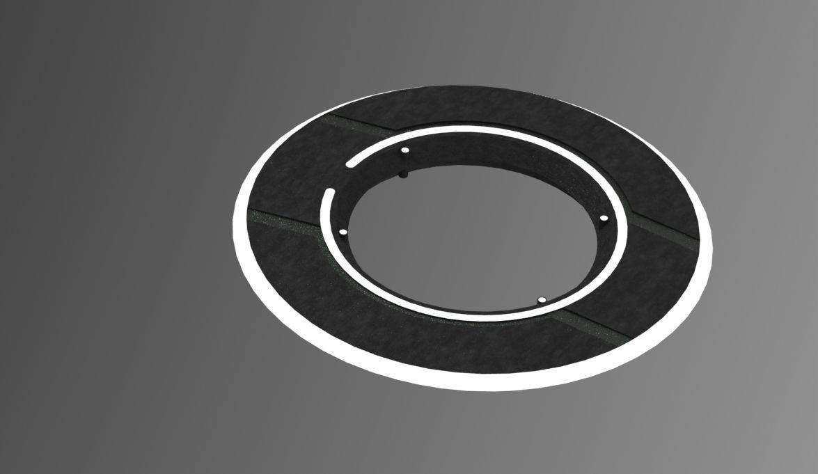 white tron disk free 3D model | CGTrader