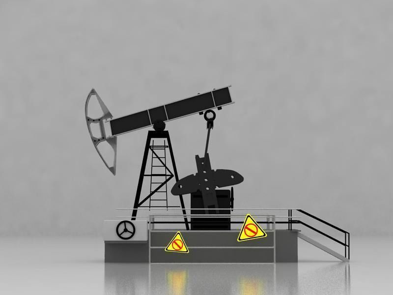 Oil Drilling Rig 3D model rigged | CGTrader