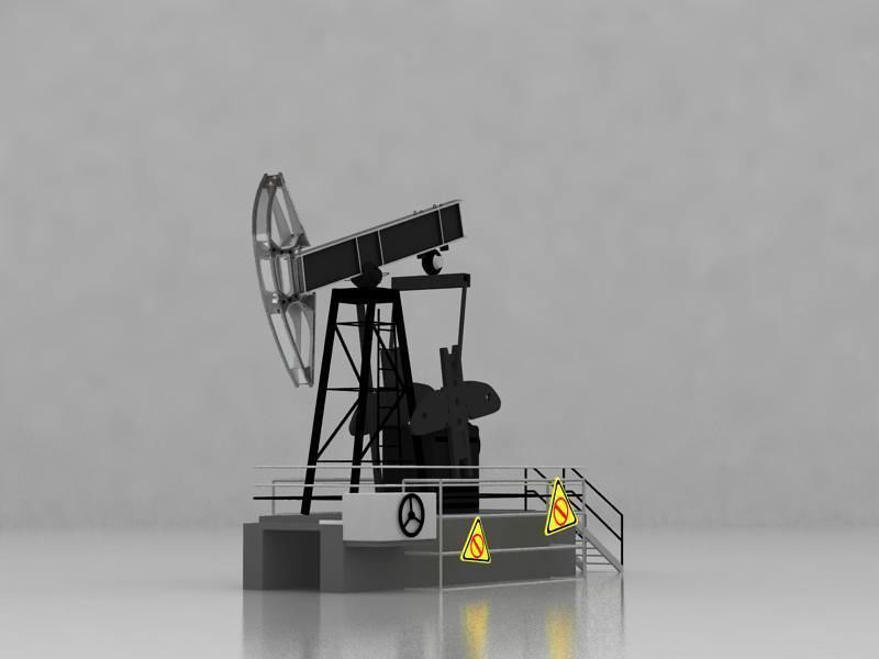 Oil Drilling Rig 3D model rigged | CGTrader