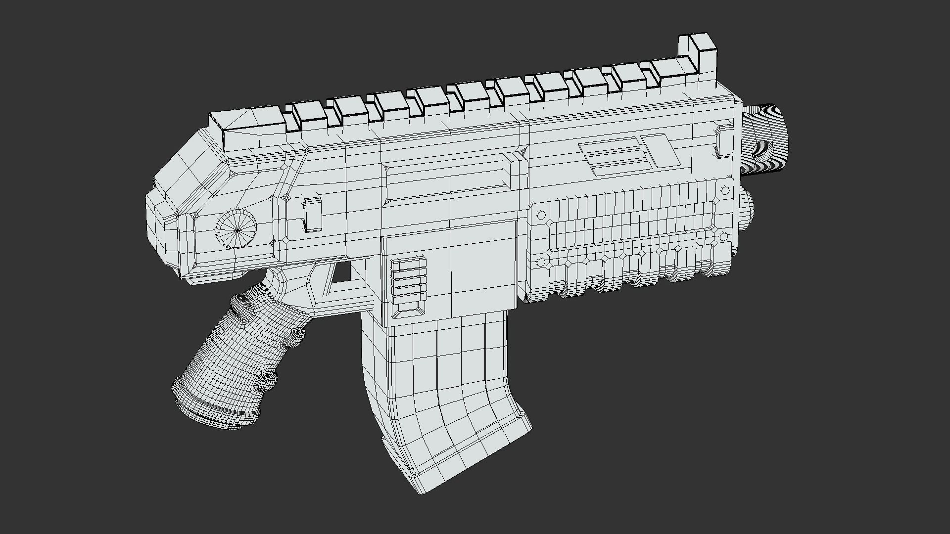 Simple Cartoon Assault Rifle 3D model | CGTrader