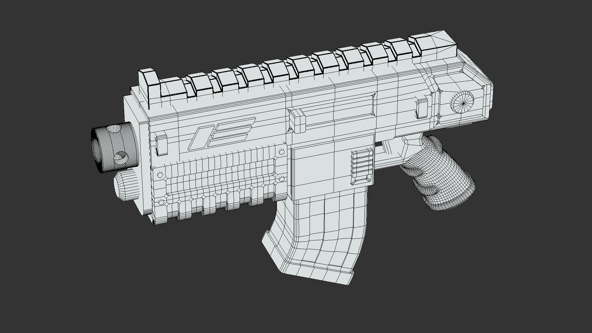 Simple Cartoon Assault Rifle 3D model | CGTrader