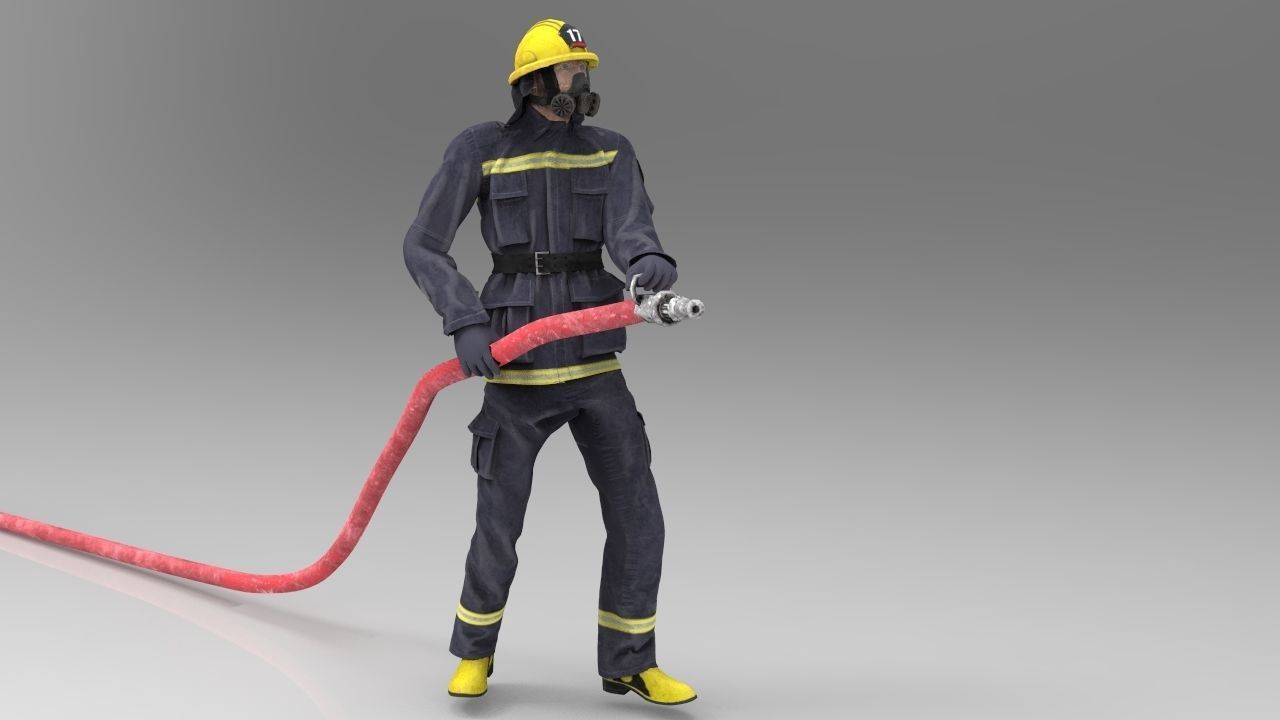 FIREFIGHTER 3D model | CGTrader