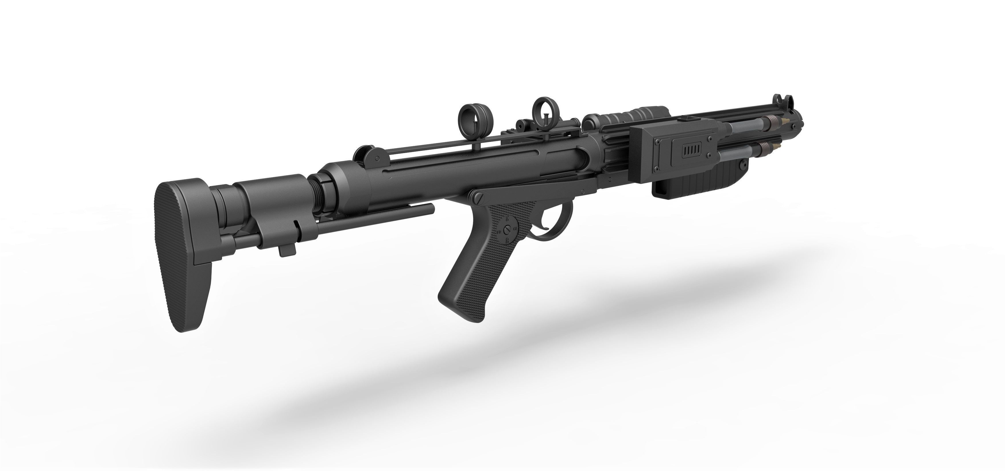 Mudtrooper Blaster rifle E-10 from Solo A Star Wars Story 2018 3D model ...