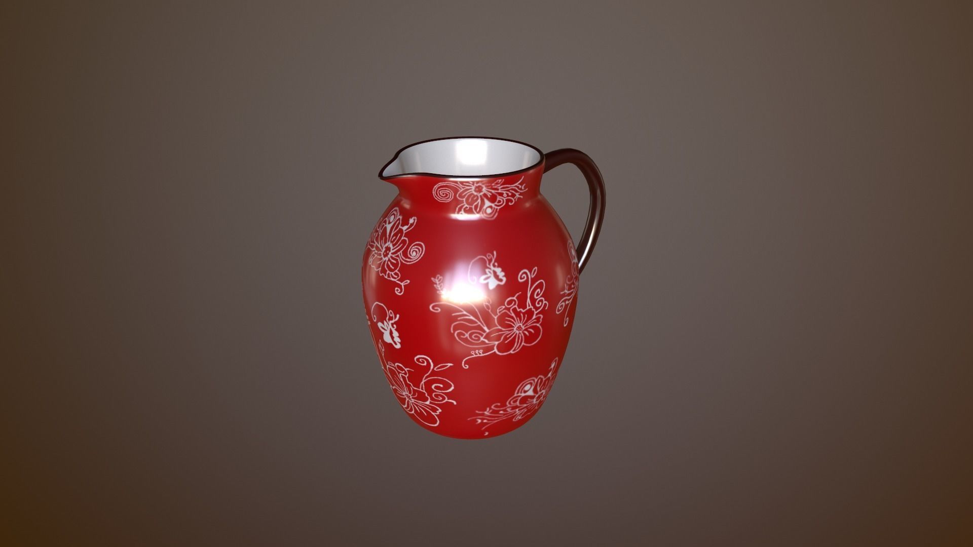 red water flagon 3D model | CGTrader