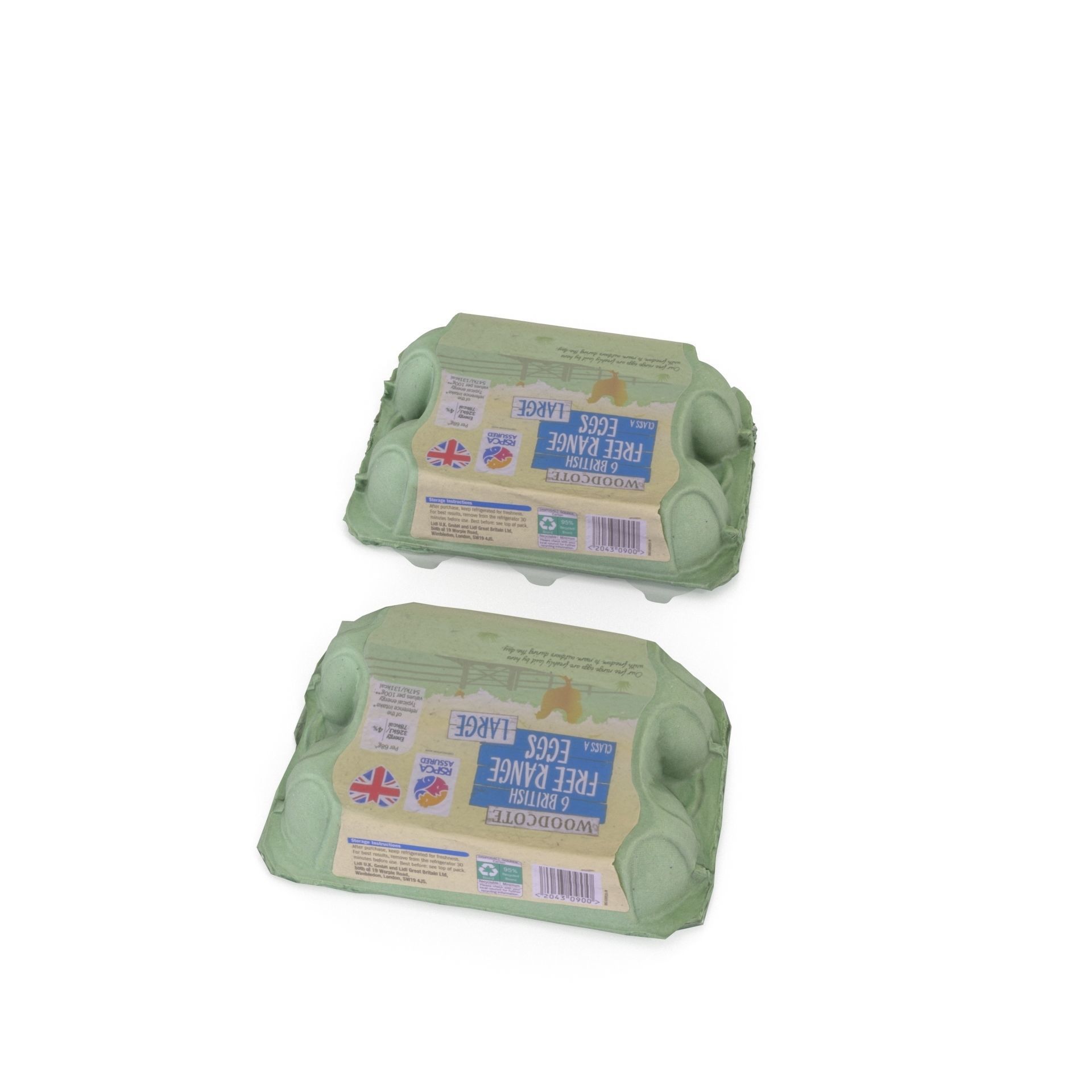 Egg Box 01 - High Poly and Lower Poly versions with 4K textures 3D ...