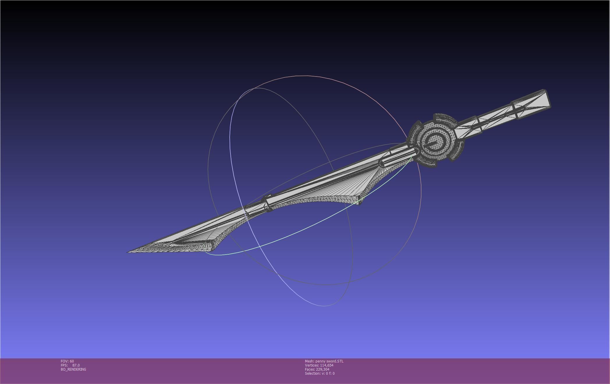 RWBY Penny Floating Array Sword Printable Assembly 3D model 3D ...