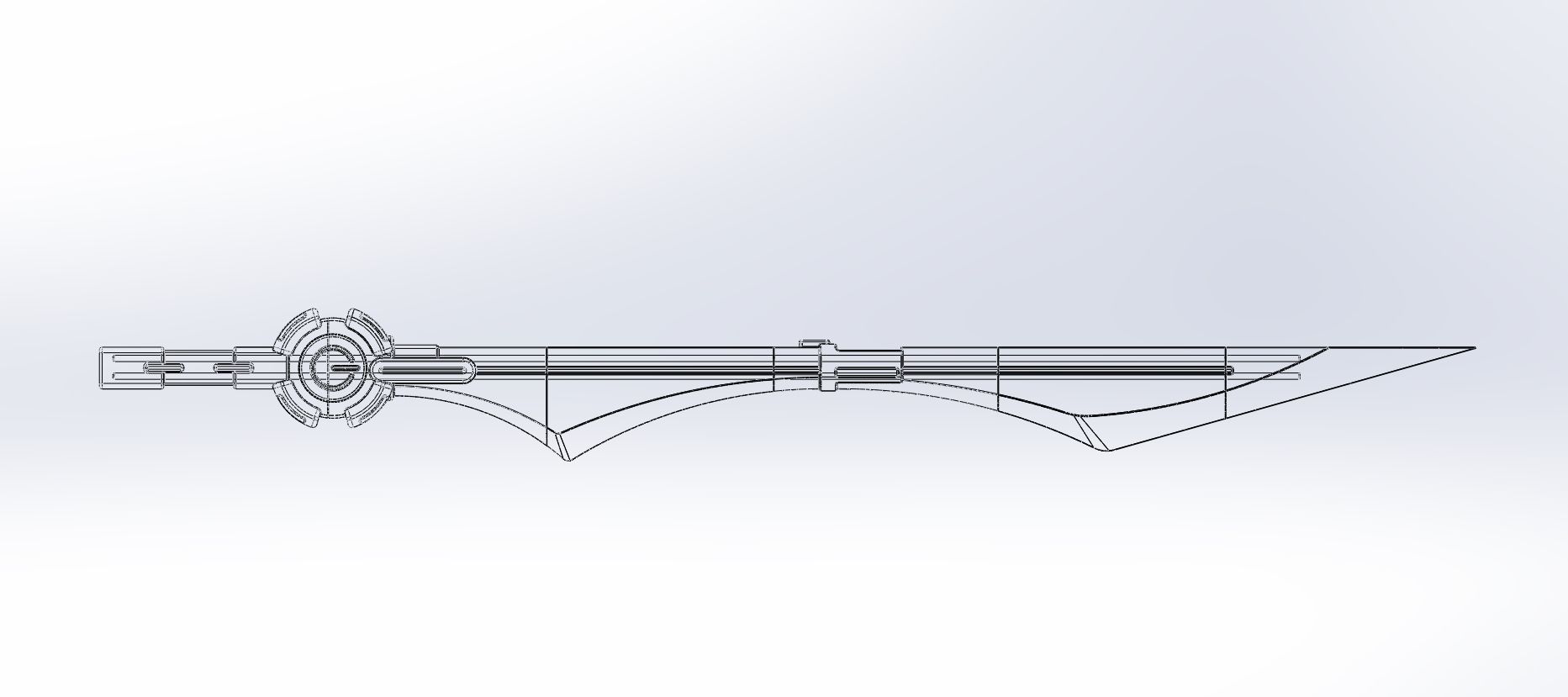 RWBY Penny Floating Array Sword Printable Assembly 3D model 3D ...