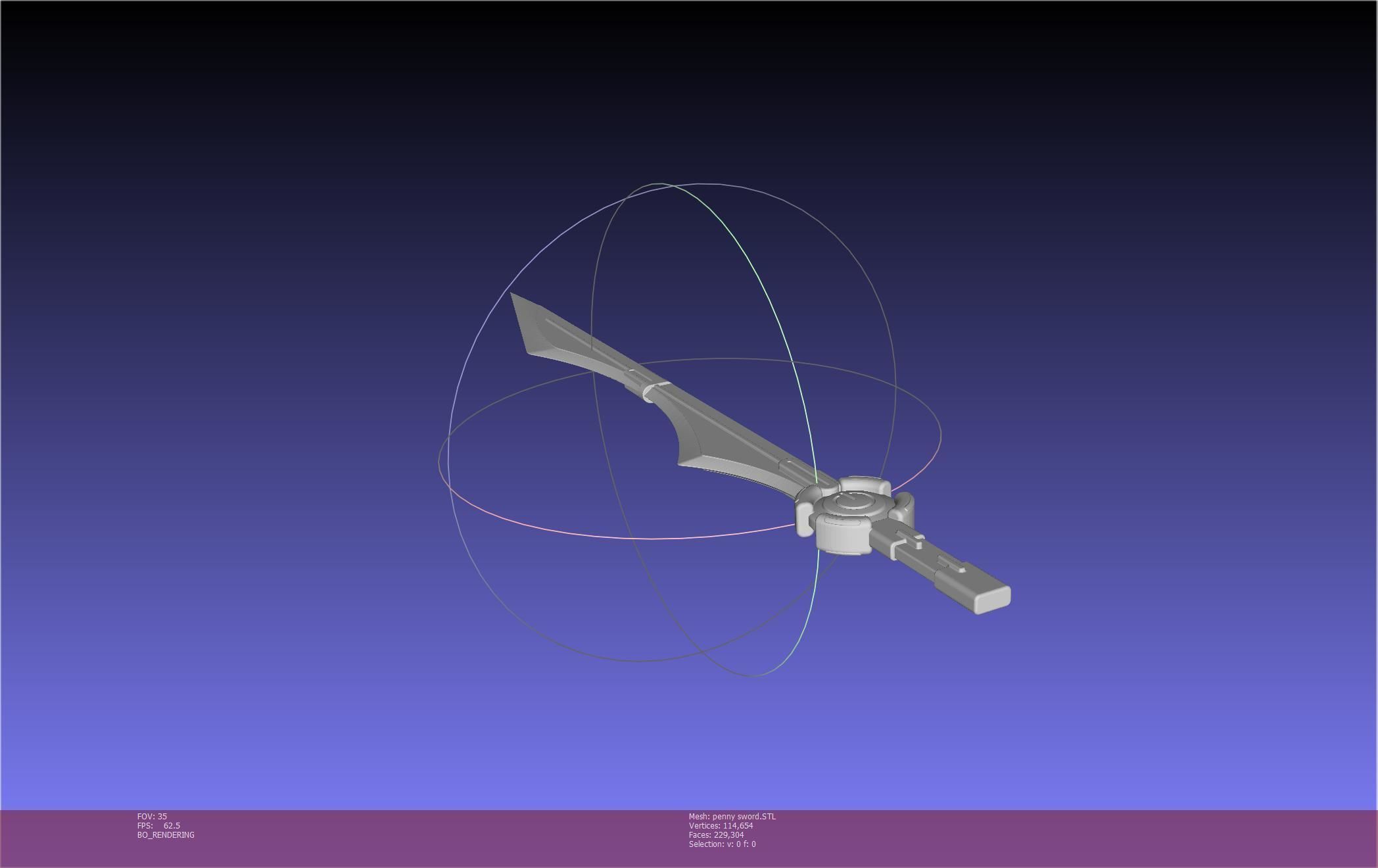 RWBY Penny Floating Array Sword Printable Assembly 3D model 3D ...