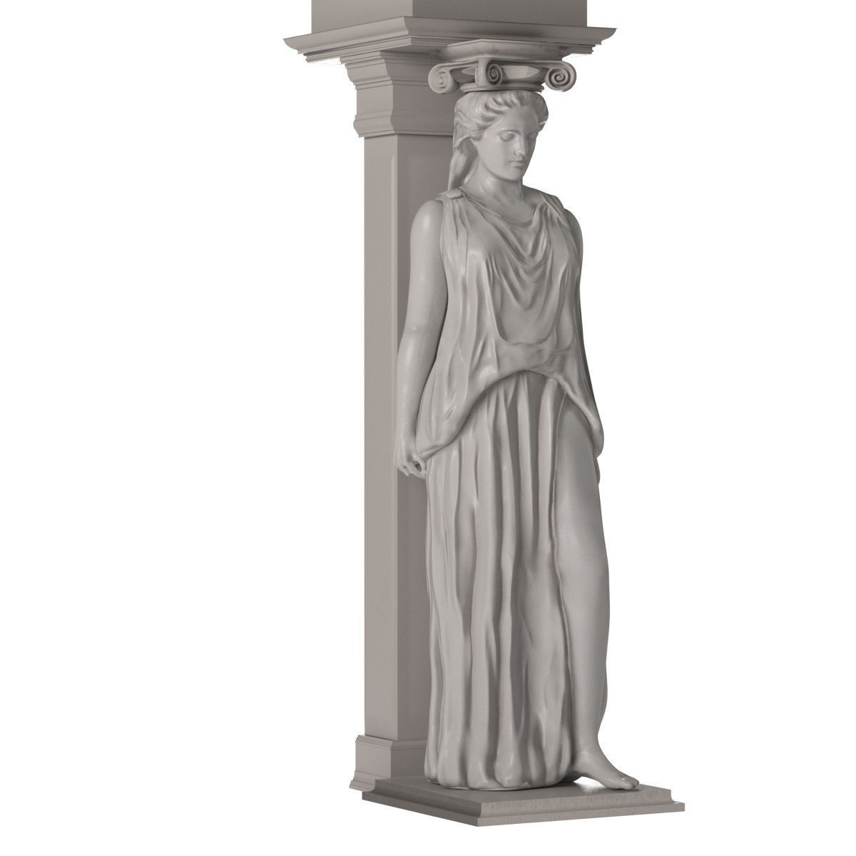 Caryatid Sculpture 3D model | CGTrader