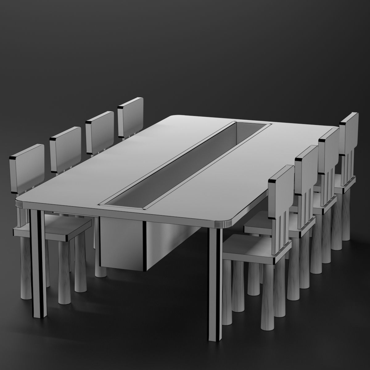 lego desk 3D model | CGTrader