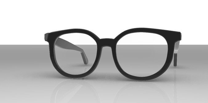 Eyeglasses 3D print model 3D model 3D printable | CGTrader