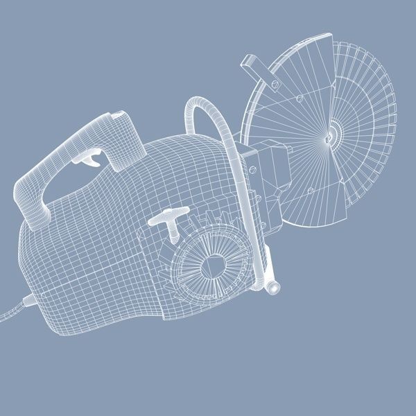 Cut off saw 3D model | CGTrader