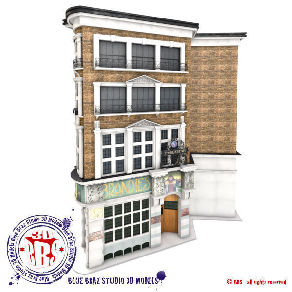 English Pub 3D model | CGTrader