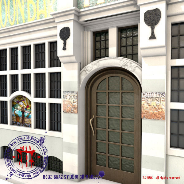 English Pub 3D model | CGTrader