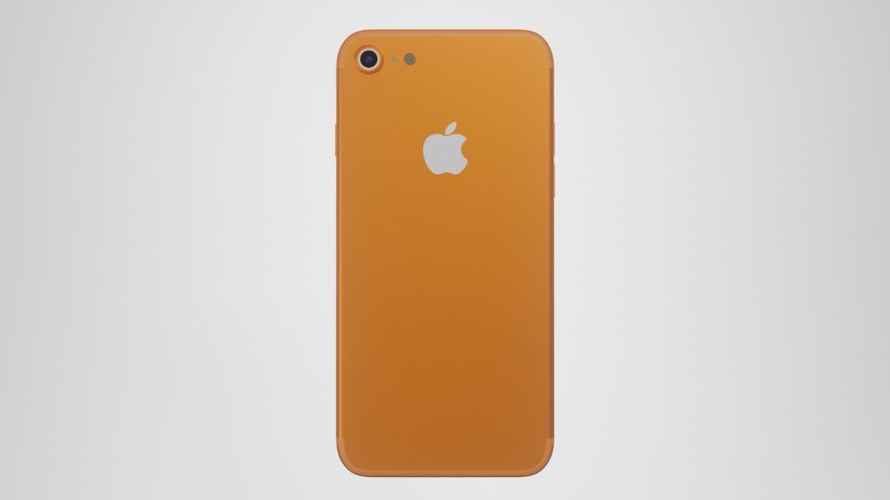 3D asset iPhone 7 - Orange | CGTrader