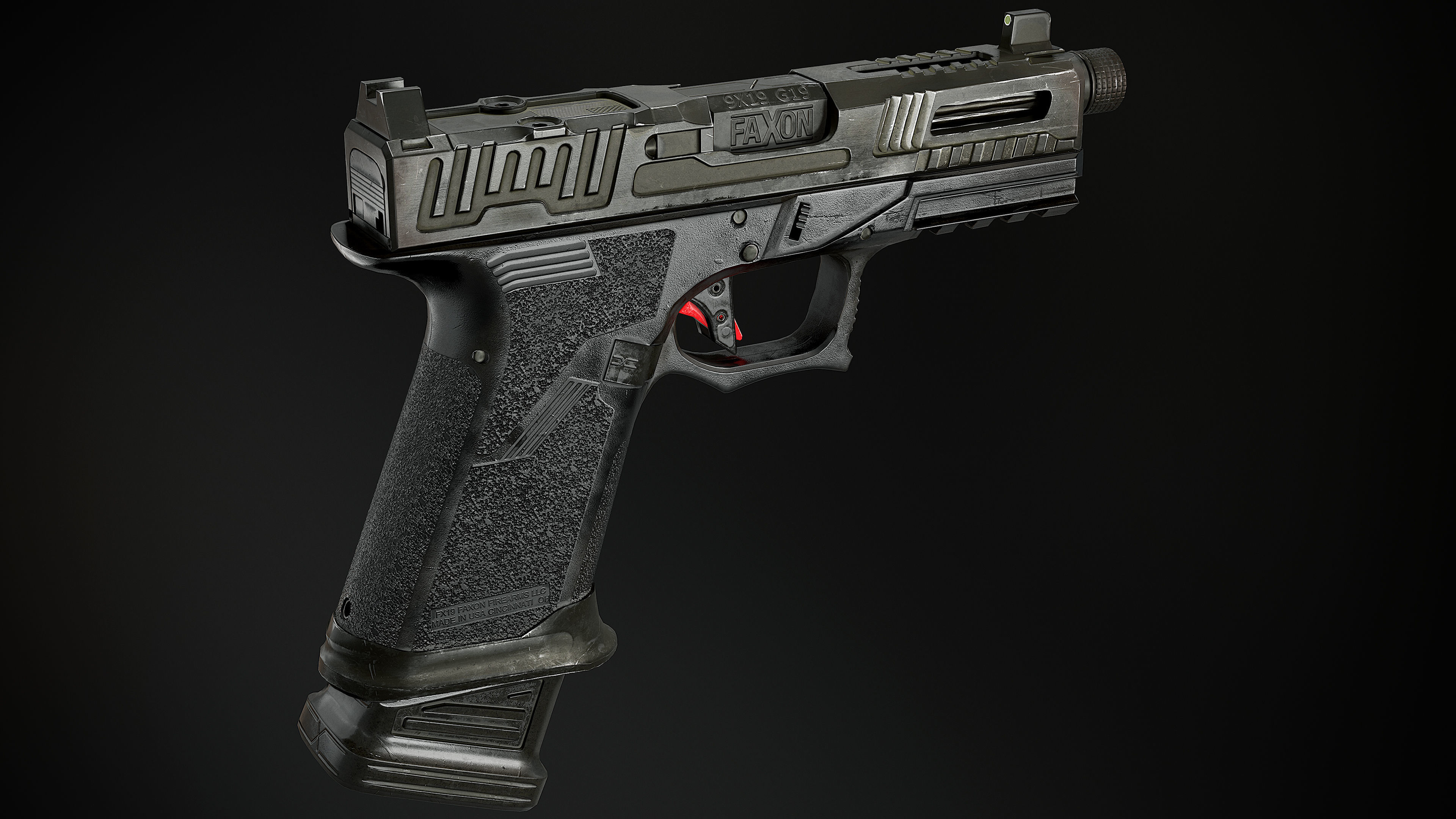 3D model Faxon FX-19 Hellfire VR / AR / low-poly | CGTrader