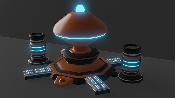 3D model Sci-Fi Machine VR / AR / low-poly | CGTrader
