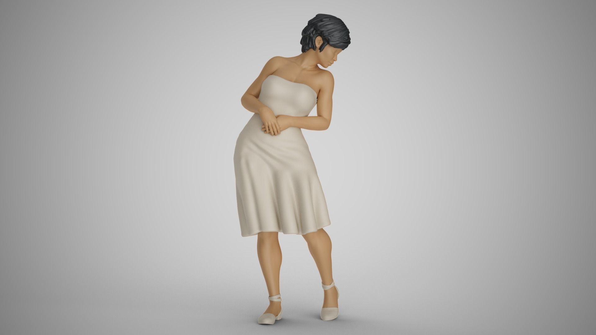 Water Splash Girl 2 3D model 3D printable | CGTrader