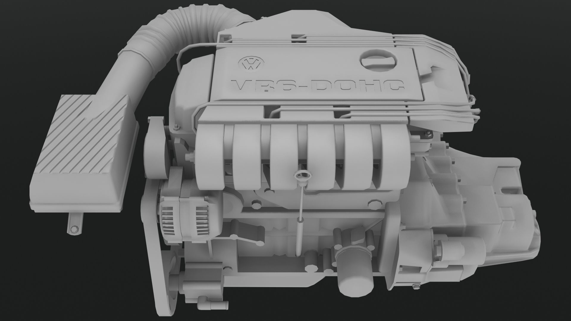3D model Volkswagen Corrado VR6 12v engine VR / AR / low-poly | CGTrader