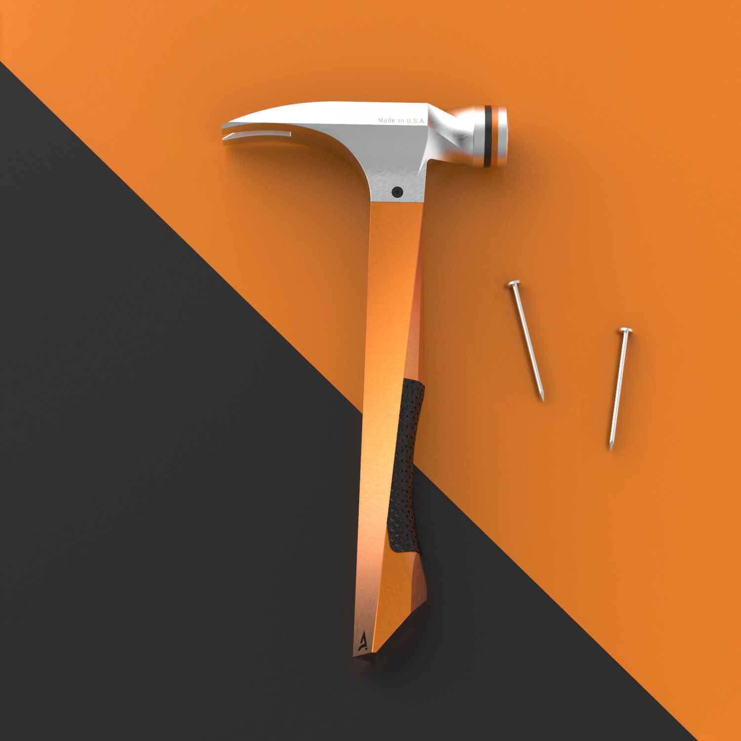 3D model Modern Geometric Titanium Hammer VR / AR / low-poly | CGTrader