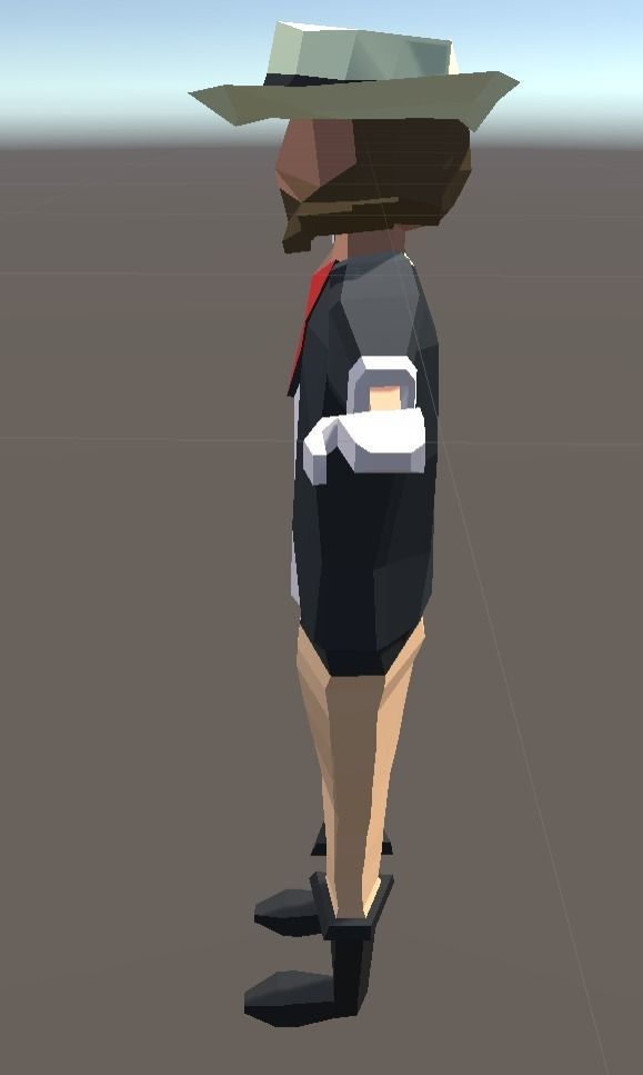 3D model Low Poly Cowboy Model VR / AR / low-poly | CGTrader