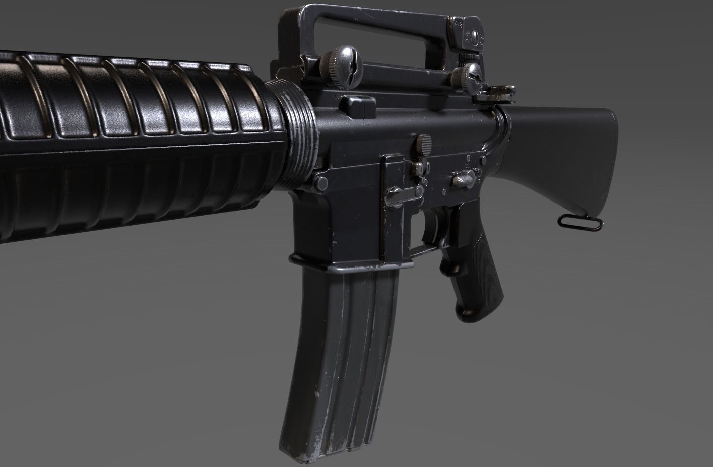 3D model M16 RIFLE VR / AR / low-poly | CGTrader