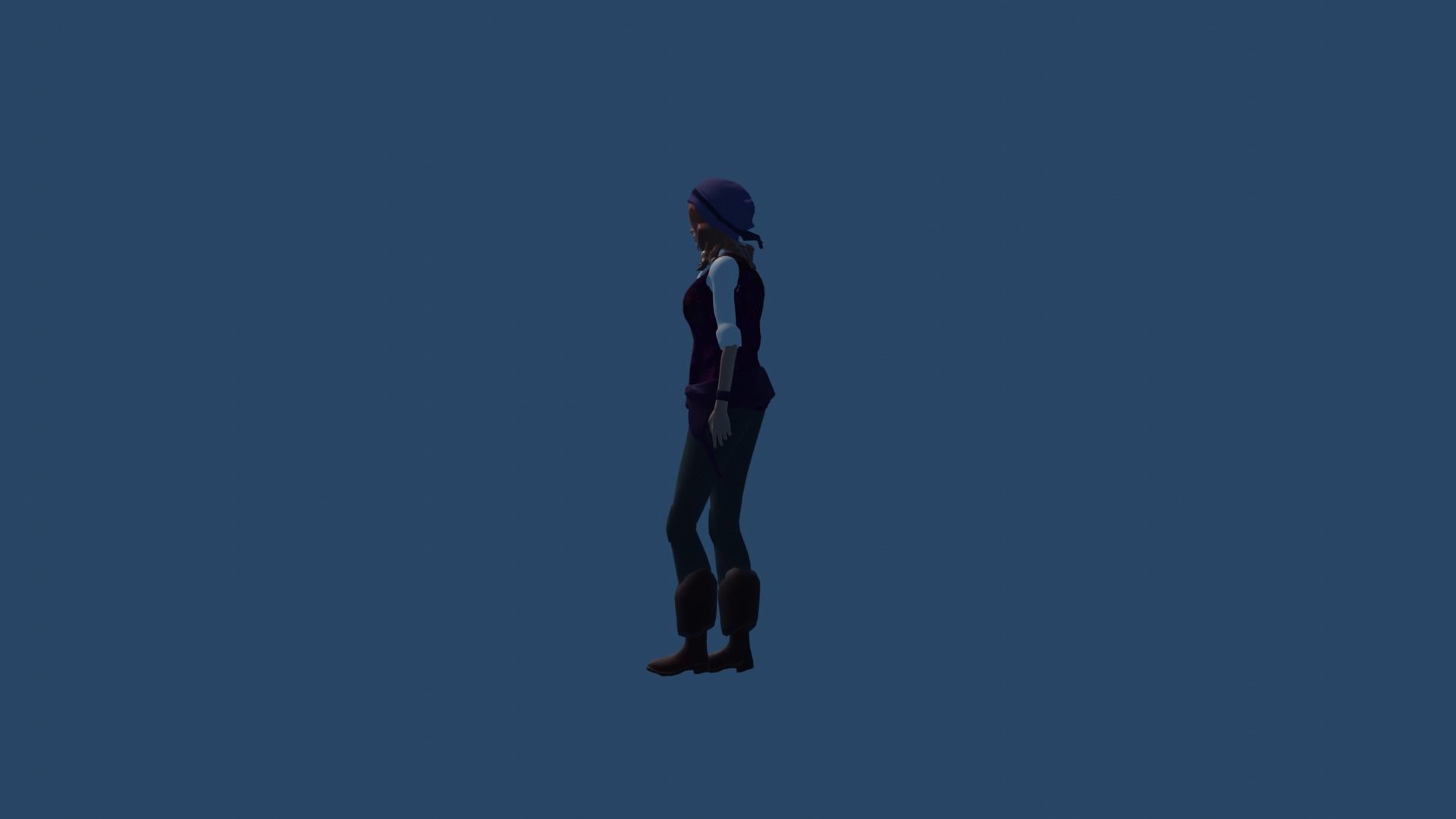 3D model Elaine Marley Monkey Island game ready 3D print VR / AR / low ...