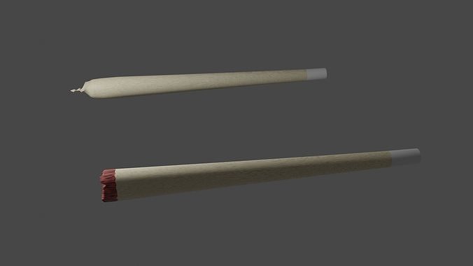 3D model Rolled joint VR / AR / low-poly | CGTrader