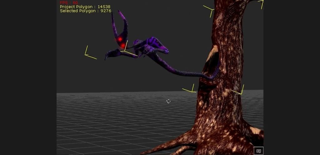 3D model 2 Horned Tree mimic VR / AR / low-poly | CGTrader