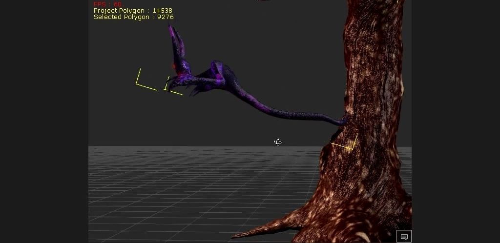 3D model 2 Horned Tree mimic VR / AR / low-poly | CGTrader