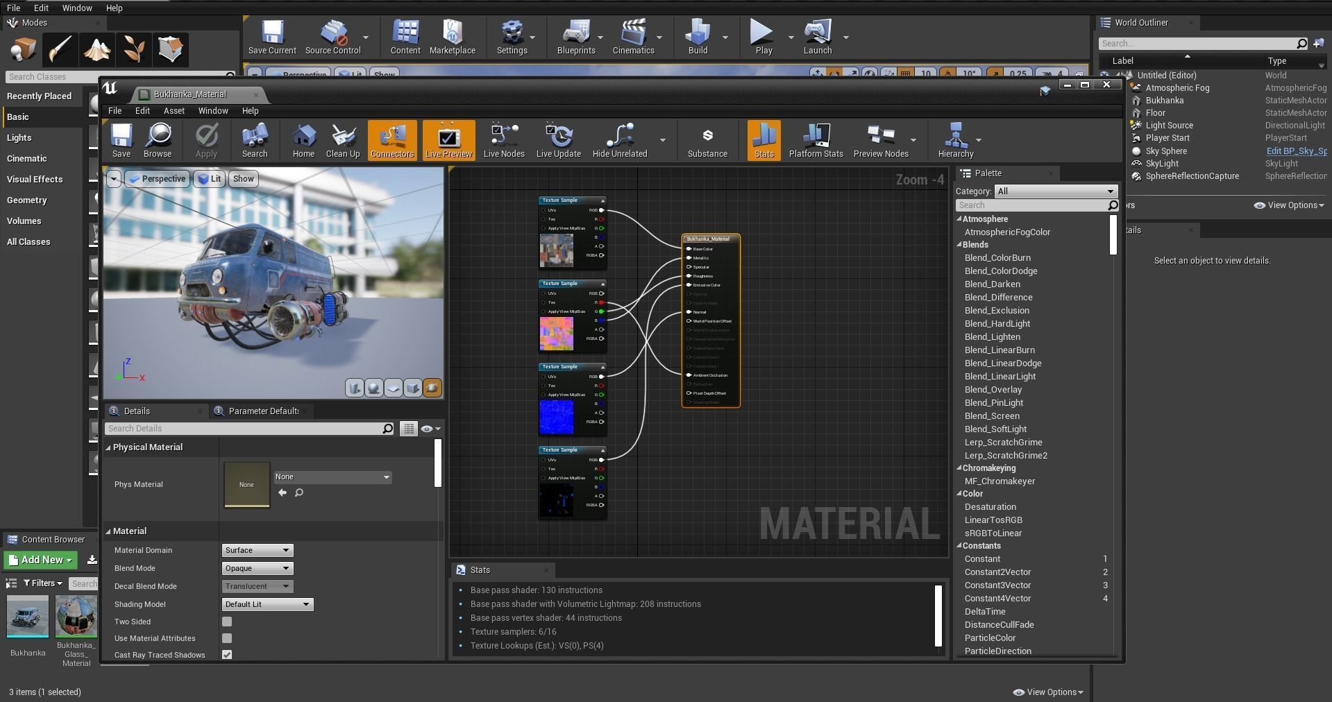 3D model Soviet flying car VR / AR / low-poly rigged animated | CGTrader