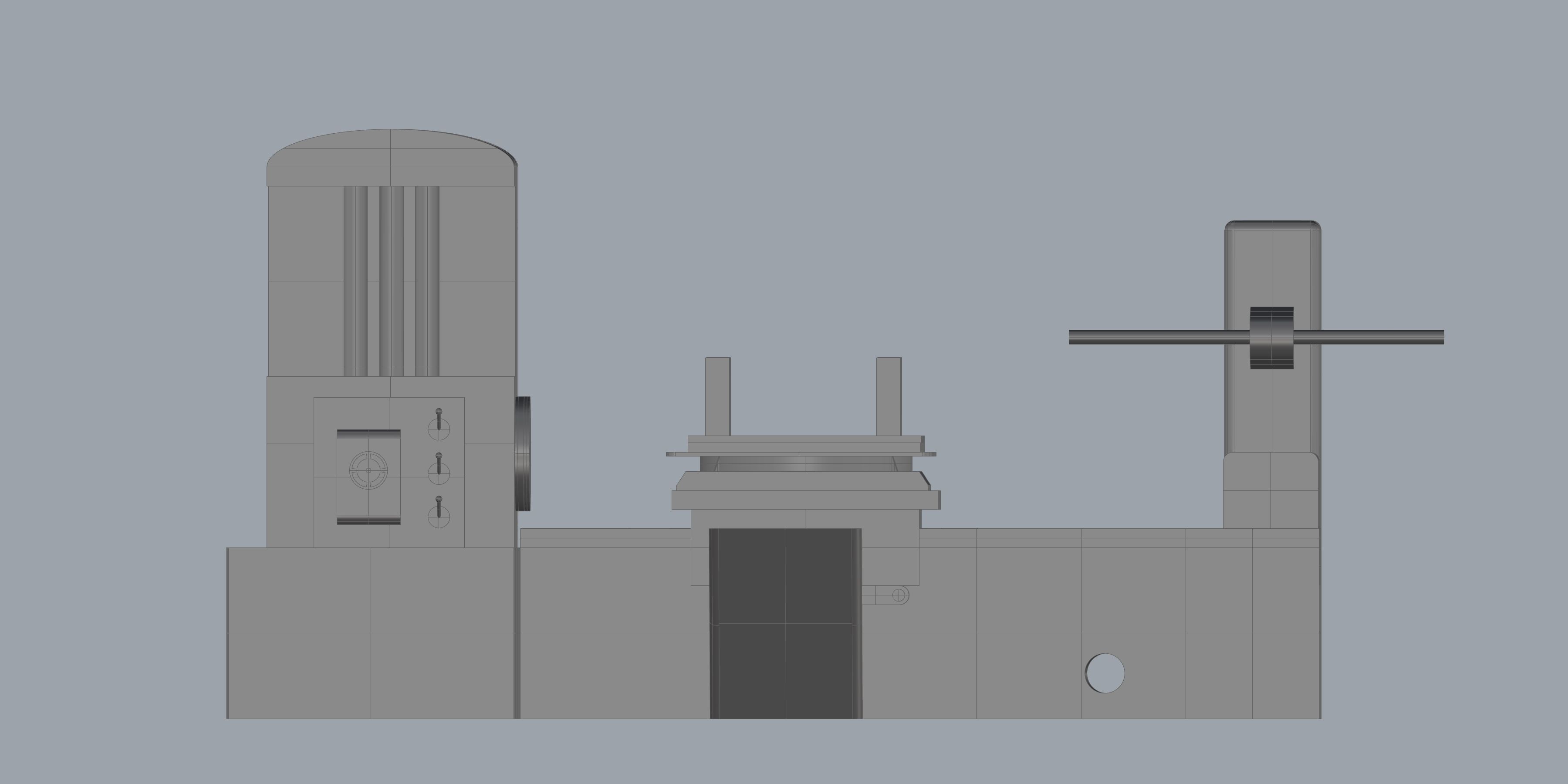 Horizontal Boring Machine 3D model | CGTrader