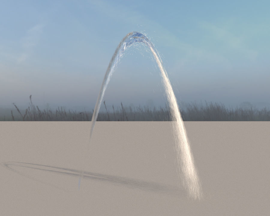 Water jet animated fountains Angled jets collection 3D model animated ...