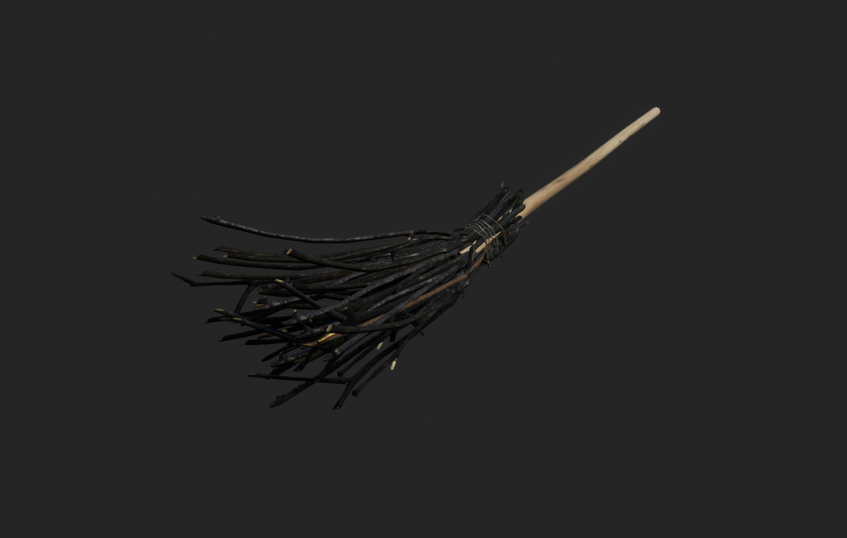 3D model Classic Broom VR / AR / low-poly | CGTrader