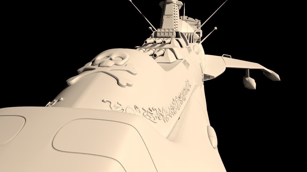 Arcadia Captain Harlock Spaceship 3D model | CGTrader