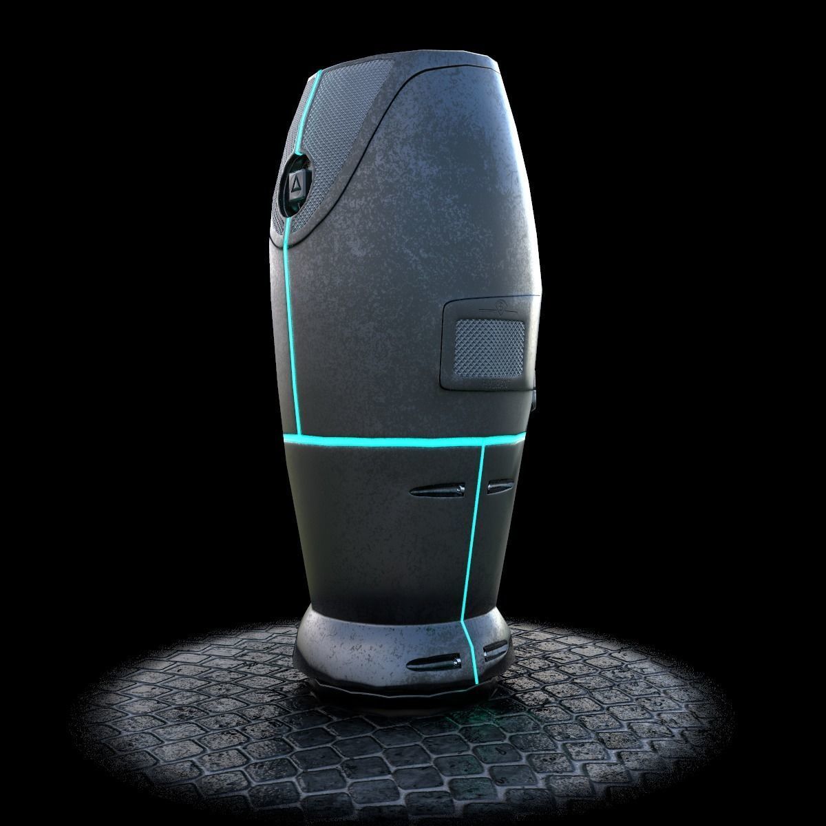 3D model Modern and Sci-fi Hydrant PBR lowpoly model VR / AR / low-poly ...