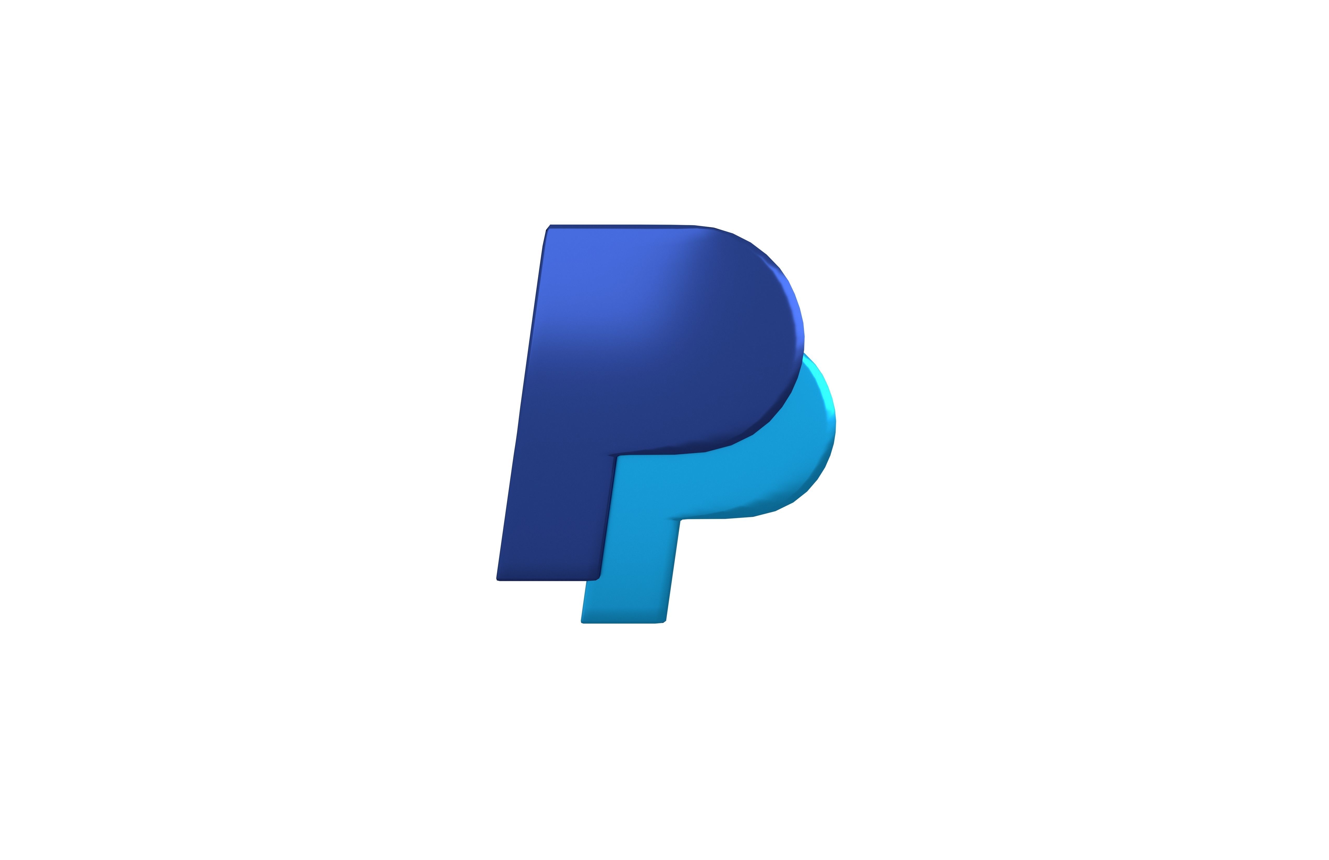 Paypal Logo v2 002 free VR / AR / low-poly 3D model | CGTrader
